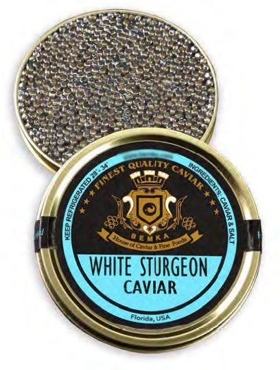 California White Sturgeon Caviar - Acipenser Transmontanus
