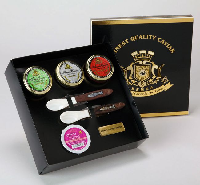 Prestigous Gourmet Caviar Gift Box Collections