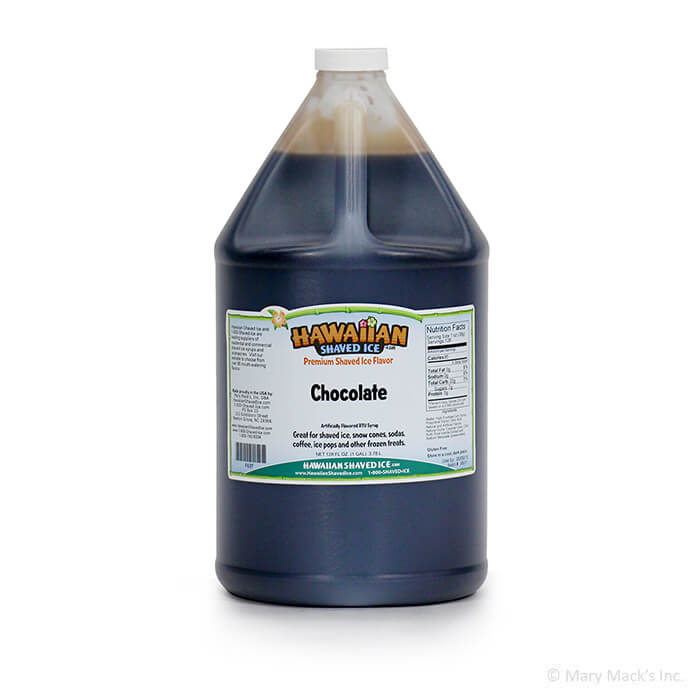 Commercial Chocolate Shaved Ice Syrup | 1-800-Shaved-Ice