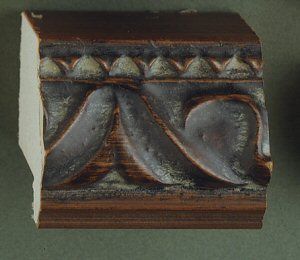 1 1/2" Antique Walnut Picture Frame Moulding, Frame Molding. MC1794 B/W V