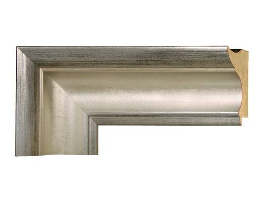 3" Silver Picture Frame Moulding, Frame Molding MO83368 GII