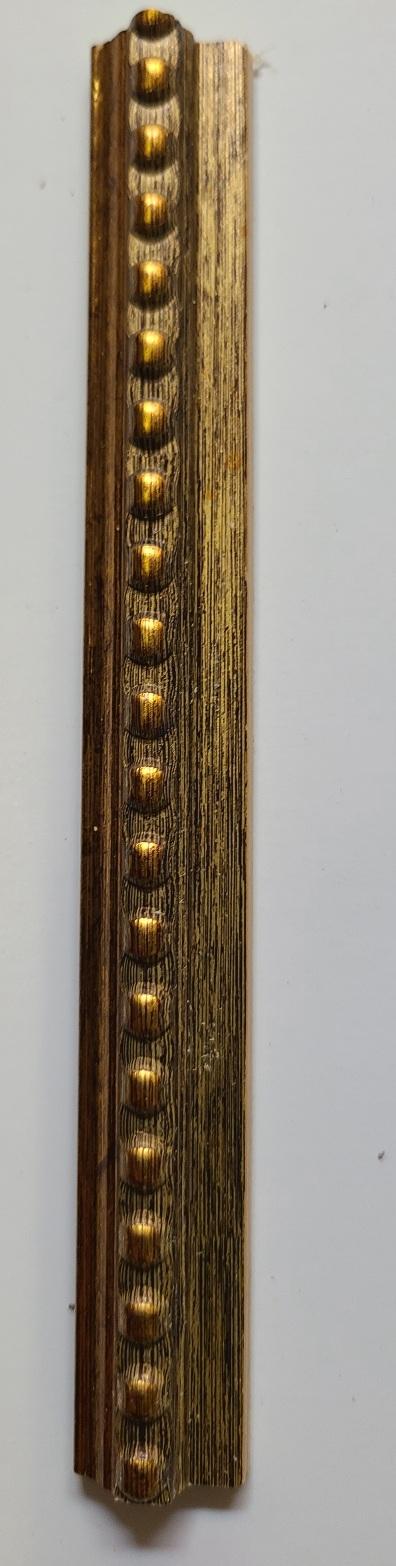 5/8" Gold Fillet Picture Frame Plastic Molding, Val core