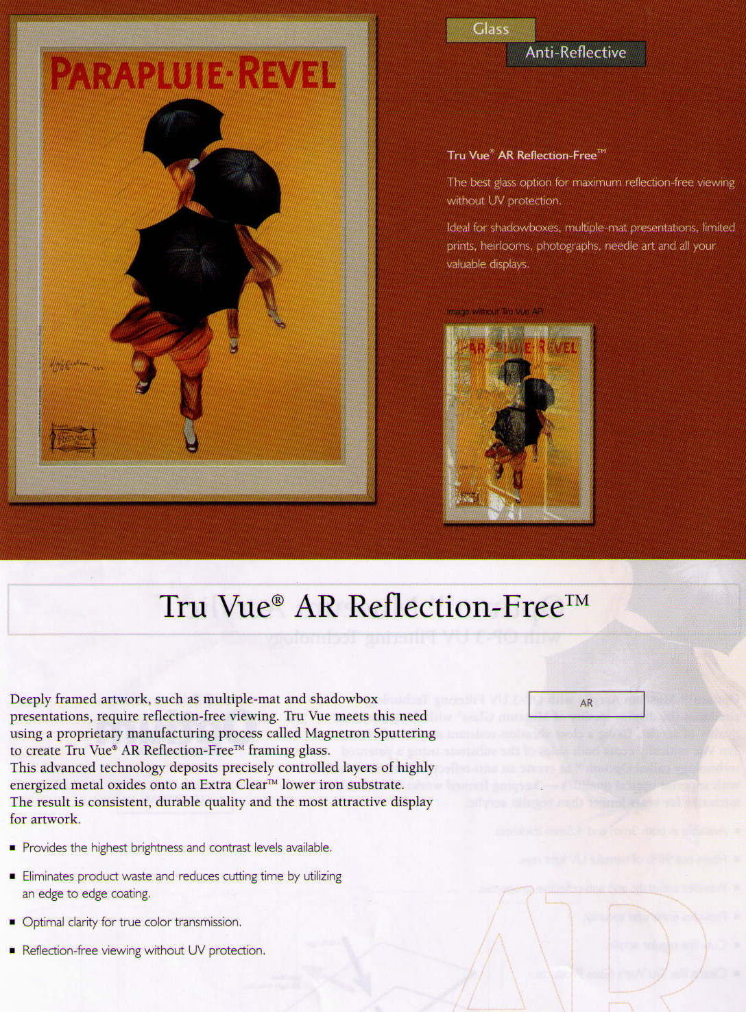 AR Art Glass Reflection Free