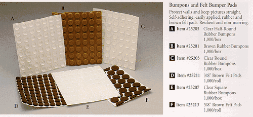 Self-Adhesive Rubber Bumpons ,Adhesive Rubber and Felt Pads