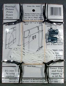 Swiss Poster Clips, Frameless Picture Hanger ,Picture Frame Clip