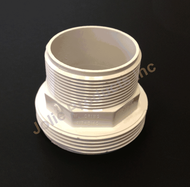 2" Buttress Thread x 2" MPT Trap Adapter for Inlet Side of Waterways 6 ...