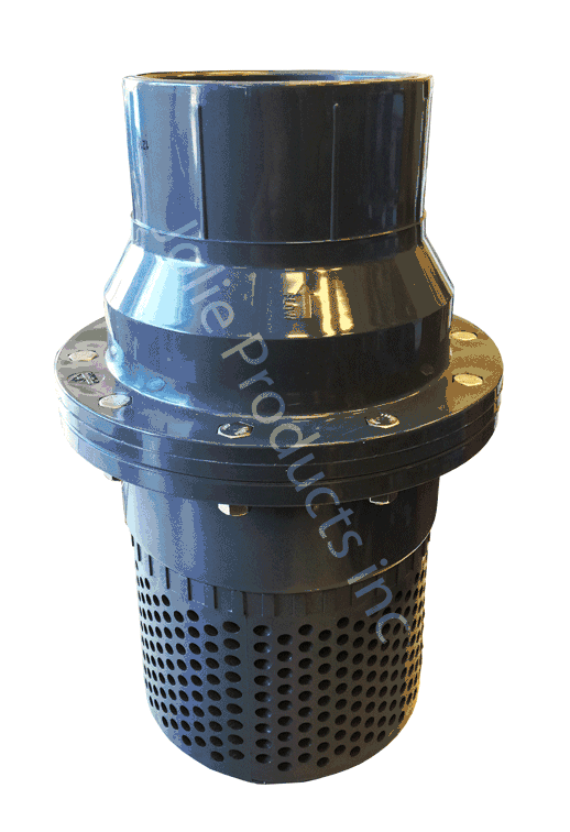 4" Swing Foot Valve with Screen - SLIP - PVC - P430S-4