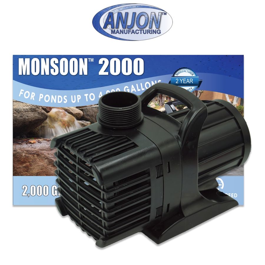 Anjon - Monsoon Pump - 2000 GPH - 30ft Cord
