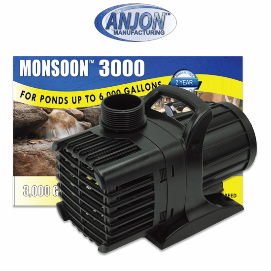 Anjon - Monsoon Pump - 3000 GPH - 30ft Cord