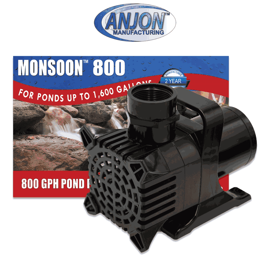 Anjon - Monsoon Pump - 800 GPH - 30ft Cord