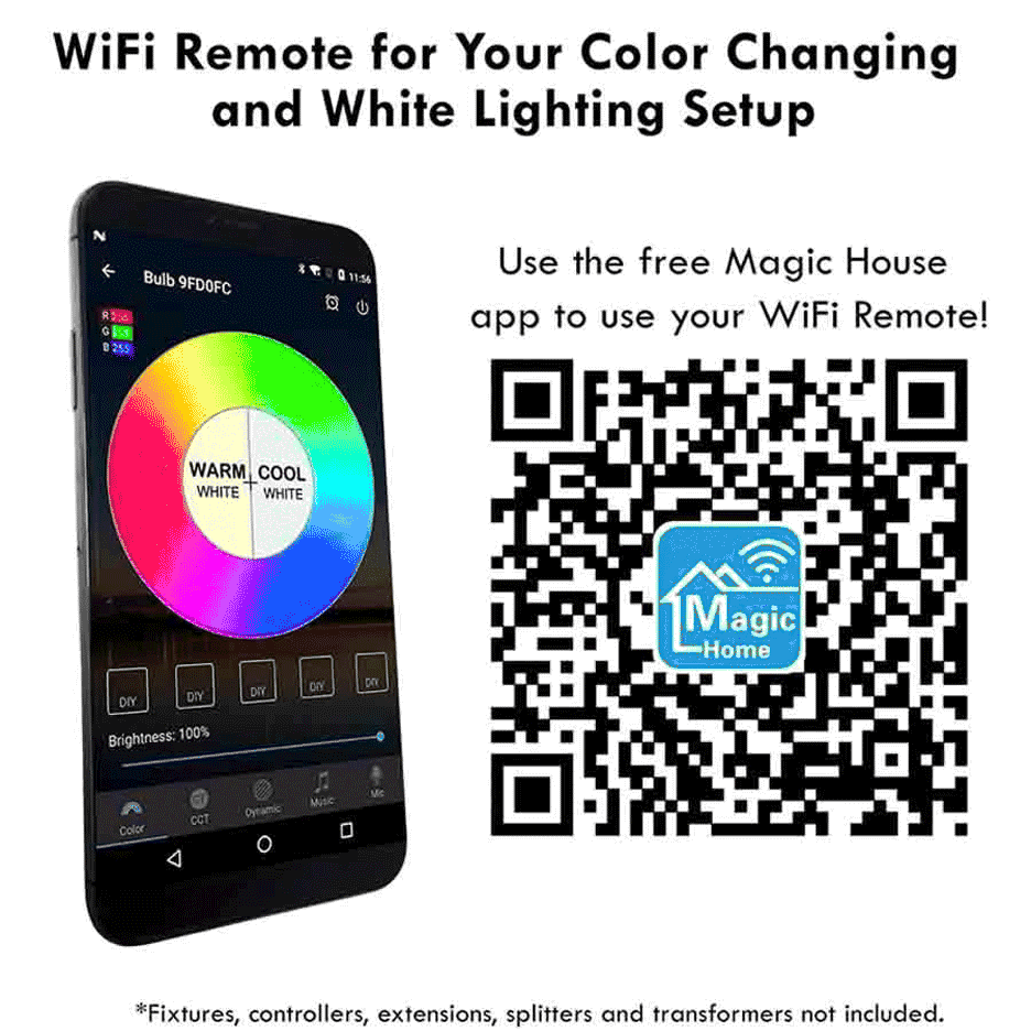 Anjon - RGB (Color Changing) Wi-Fi Controller - CCWIFIRGB