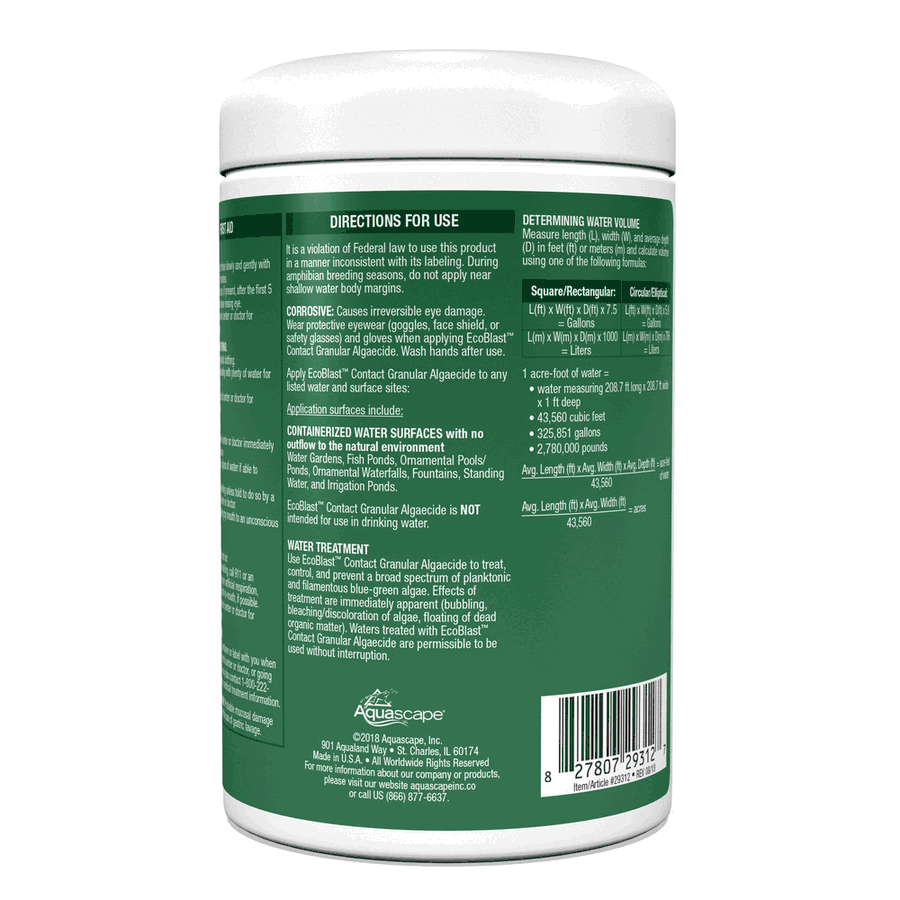 Aquascape - EcoBlast Granular Algaecide - Algae Control - 38.4oz - 29312
