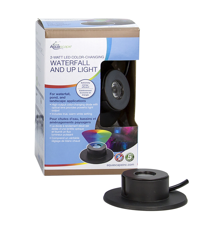 Aquascape - LED Color Changing - 2 Watts - Waterfall and Up-Light - 84057