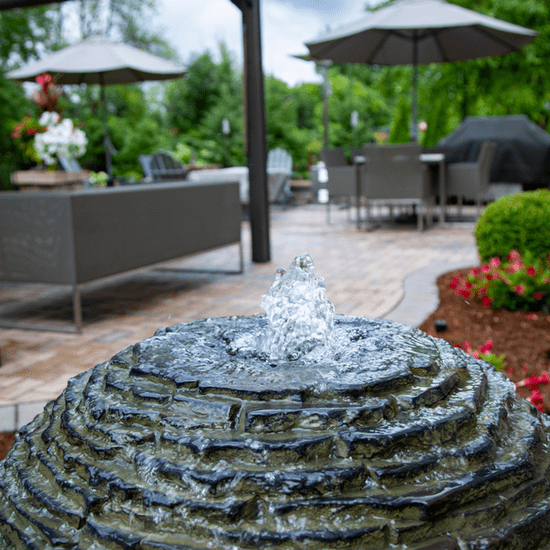 Aquascape - Medium Stacked Slate Sphere Fountain Kit - 78290