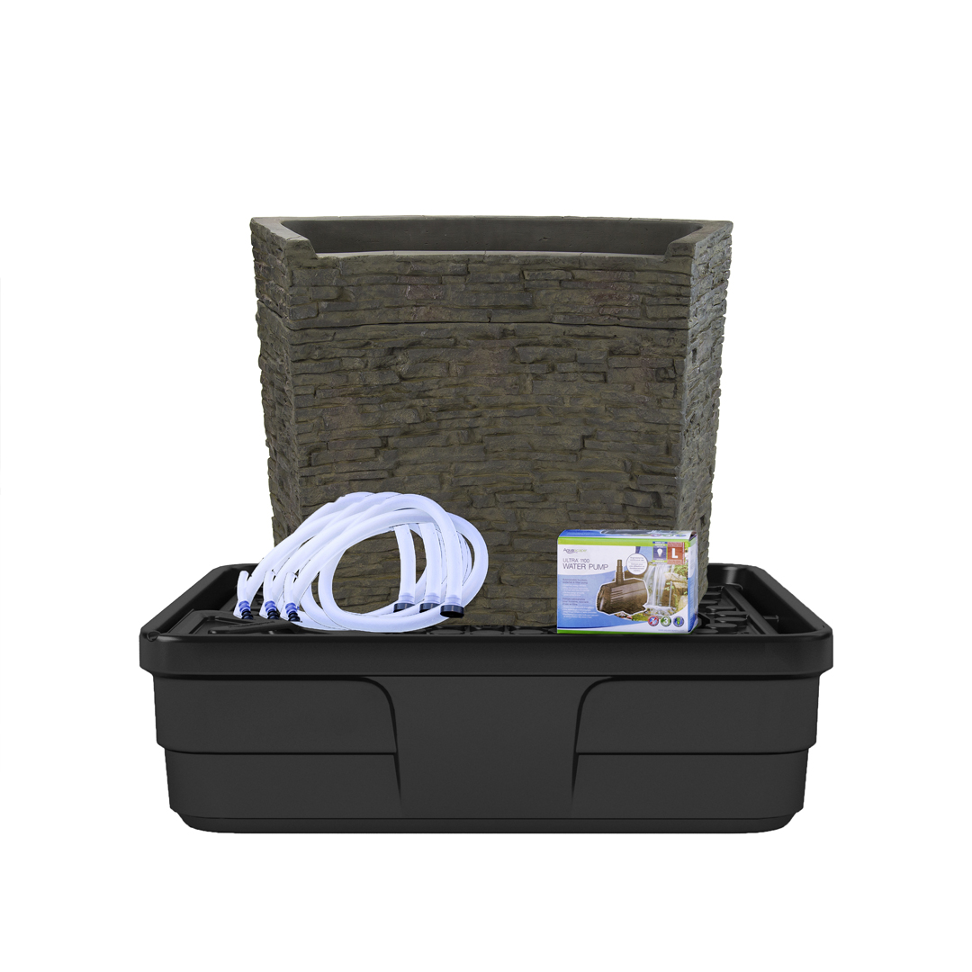 Aquascape - Stacked Slate Spillway Wall - 32" Landscape Fountain Kit ...