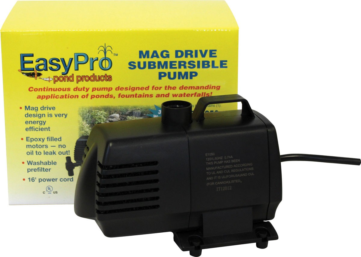 EasyPro - 1050 GPH Submersible Mag-Drive Pump w/ Volcano, Double ...