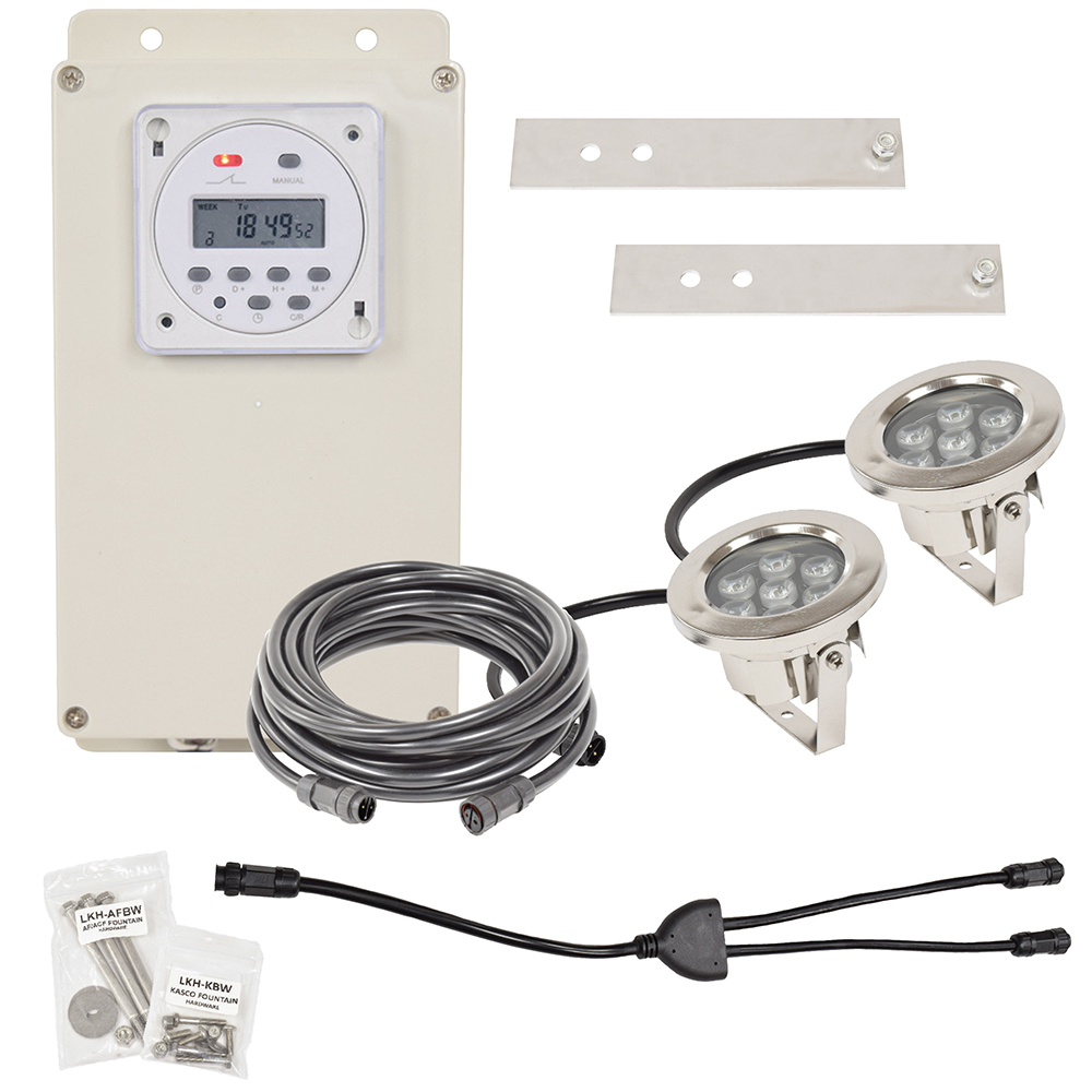 EasyPro - 2 Warm White, Stainless Steel LED Light Kit (11 watt each ...