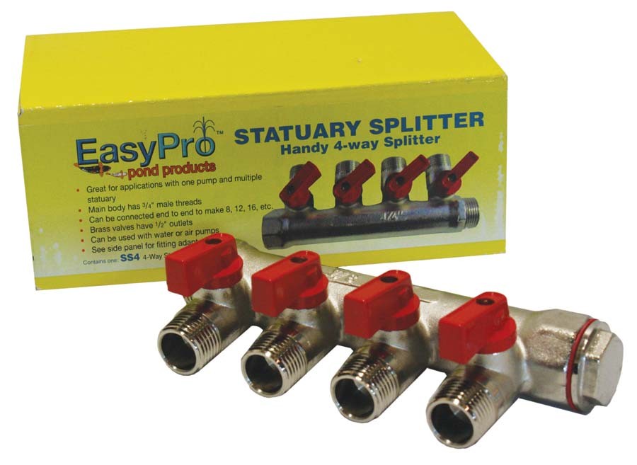 EasyPro - 3/4" Statuary / Air Splitter - 4-way Controllable Valve - 1/2 ...