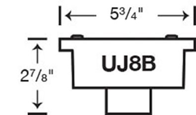 EasyPro - Bronze Underwater Junction Box - 8 ports with 1in fpt bottom ...