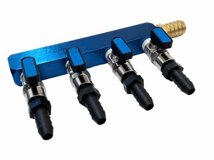 EasyPro - Four-way air splitter 3/8" x 3/8" x 3/8" x3/8" x 5/8" - VLA4