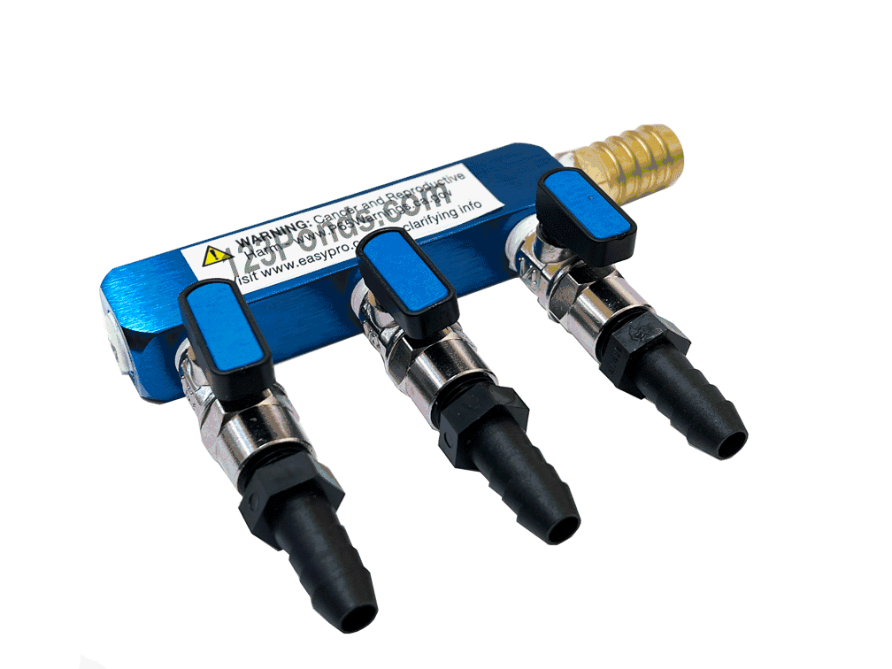 EasyPro Three way Air Splitter 3 8 X 3 8 X3 8 X 5 8 VLA3