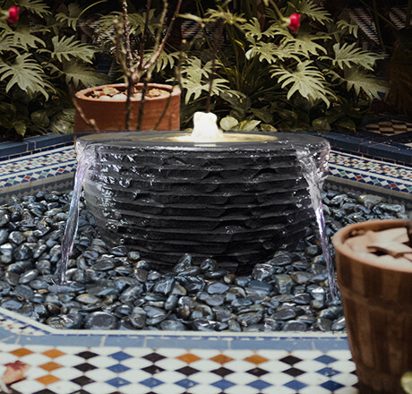 EasyPro - Tranquil Décor - Infinity Bowl Fountain Basalt Kit - 16" Diameter
