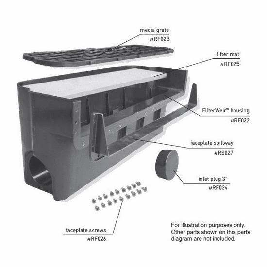 FilterWeir 31 - Savio 31" Waterfall Weir - F060