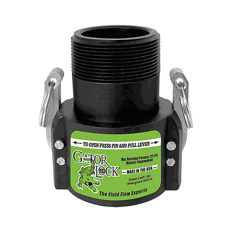 Gator Lock - (B) Series - Female Coupler - 3" Male Thread - Locking