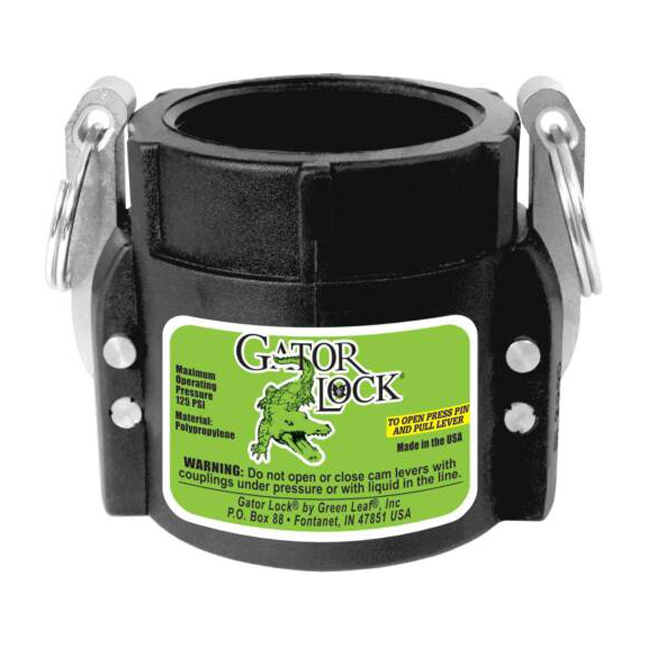 Gator Lock - (D) Series - Female Coupler - 3" Female Thread - Locking