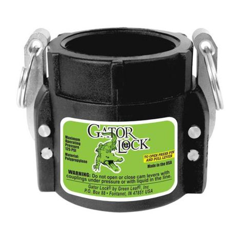 Gator Lock - (D) Series - Female Coupler - 3" Female Thread - Locking
