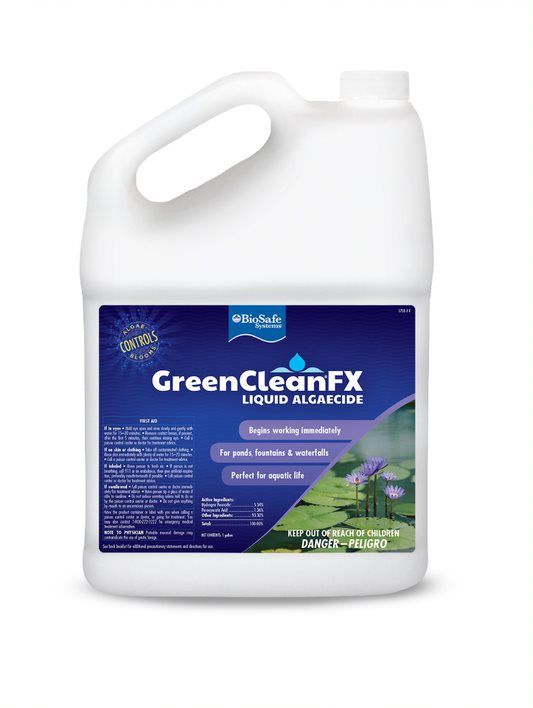 GreenCleanFx Liquid Algaecide - Algae Control - 128oz (Gallon) Bottle