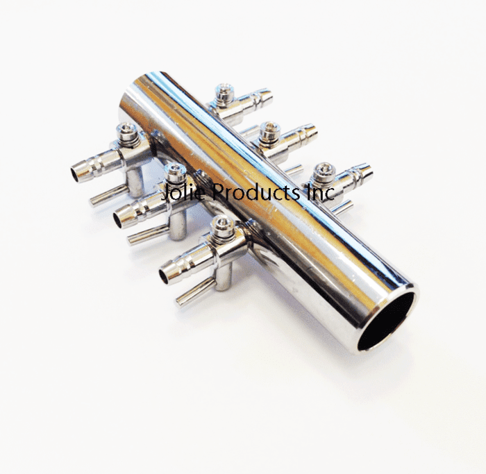 Multiple Outlet Air Manifold - 6 Tap