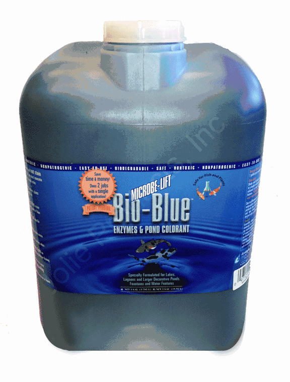 Microbe-Lift BIO-BLUE - Enzymes & Pond Dye / Colorant - 5 Gallon Tote ...