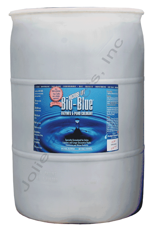 Microbe-Lift BIO-BLUE - Enzymes & Pond Dye / Colorant - 55 Gallon Drum