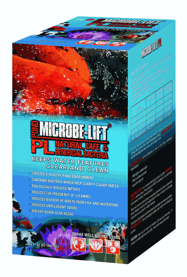 Microbe-Lift PL - #1 Beneficial Pond Bacteria - 32oz (Quart) - 10PLQ