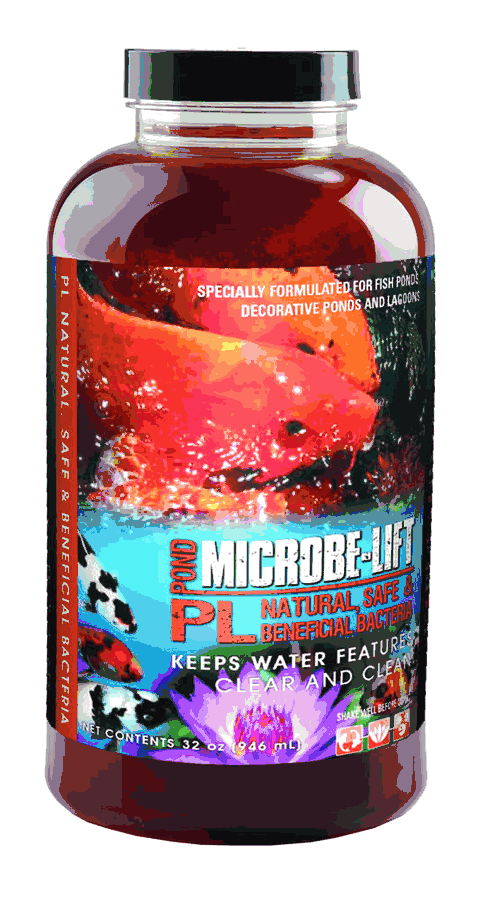 Microbe-Lift PL - #1 Beneficial Pond Bacteria - 32oz (Quart) - 10PLQ
