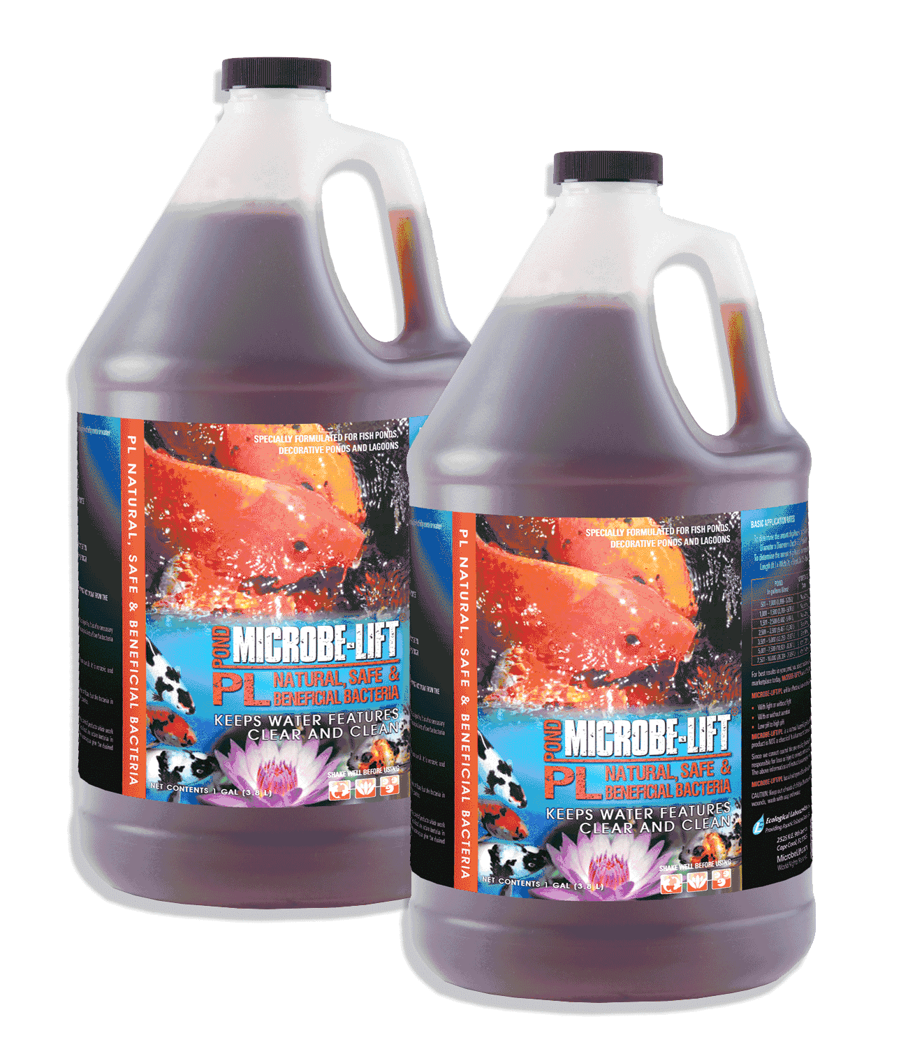 Microbe-Lift PL - (2 Pack) - 2 x 1 Gallon Bottles - Promotion