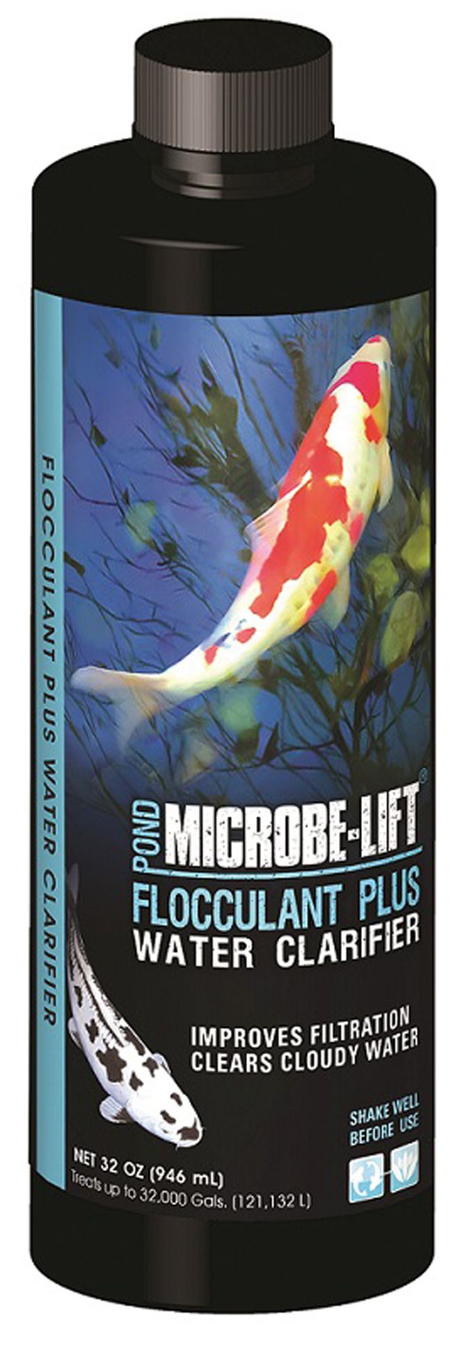 Microbe-Lift Flocculant Plus - Treats up to 32,000 Gallons - 32oz Bottle