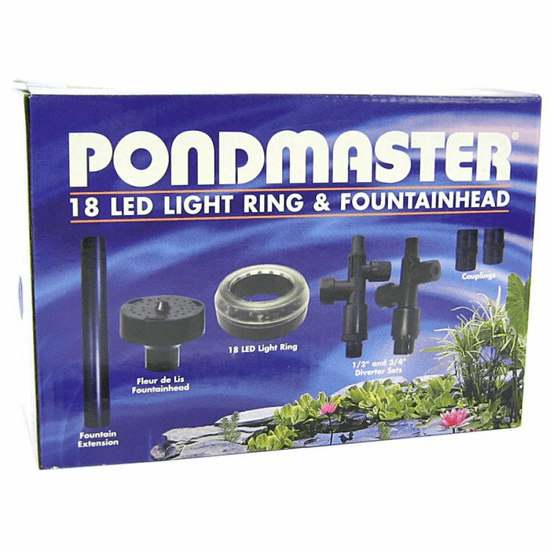 Pondmaster - LED 18-Light Ring w/Fountain Head - 02180