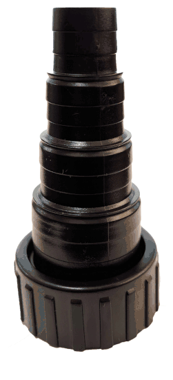 Pondmaster - Stepped Tubing Adapter with Swivel Connector, 1-1/2" FPT ...