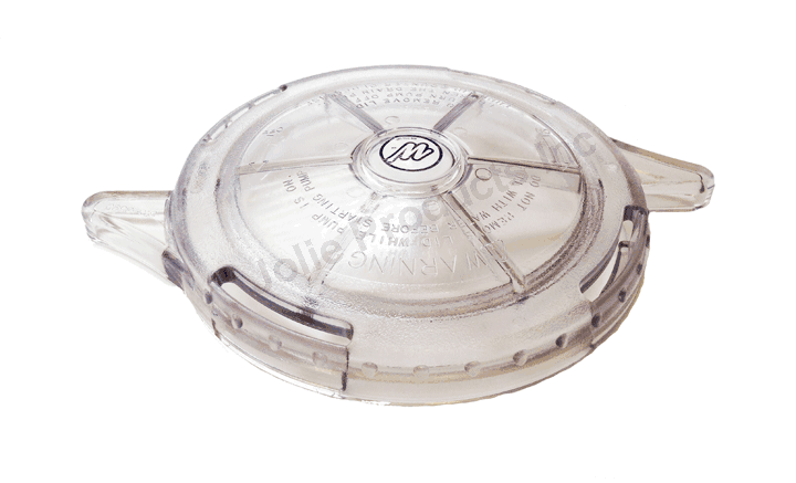 Replacement Clear LID, 6" TRAP SELF LOCKING