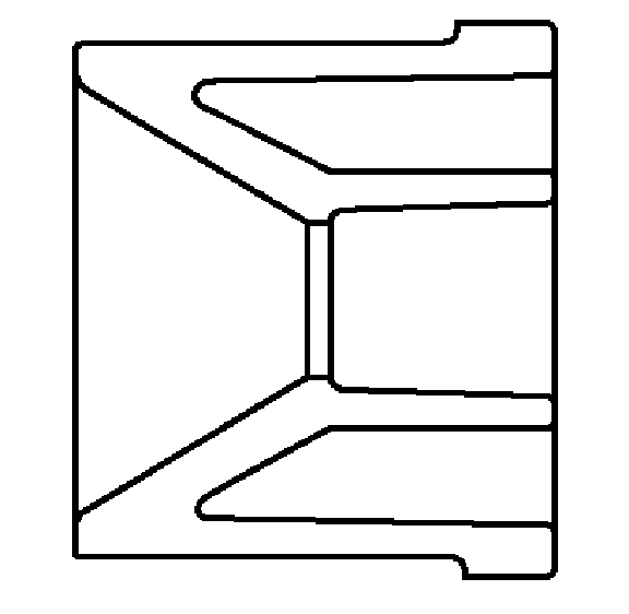 Schedule 40 PVC Reducer Bushing - 2" SPG x 1-1/2" SOC - 437-251