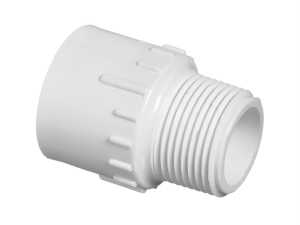 Schedule 40 PVC - Reducing Male Adapter - 1-1/4" MPT x 1-1/2" SOC - 436-169