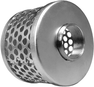 Steel - Large Round Hole Intake Screen / Suction Strainer - Zinc Plated ...