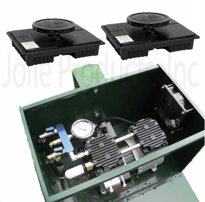 Stratus - Rocking Piston DELUXE Pond Aeration System - 1/4 HP Kit w/ 2 ...