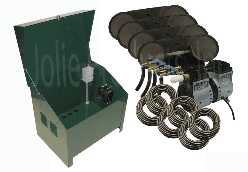 Stratus - Rocking Piston DELUXE Pond Aeration System - 3/4 HP Kit w/ 4 ...