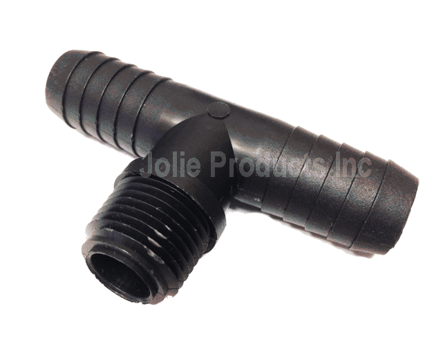 Threaded - Insert Tee Fitting - 3/4" MPT x 3/4" BARB x 3/4" BARB