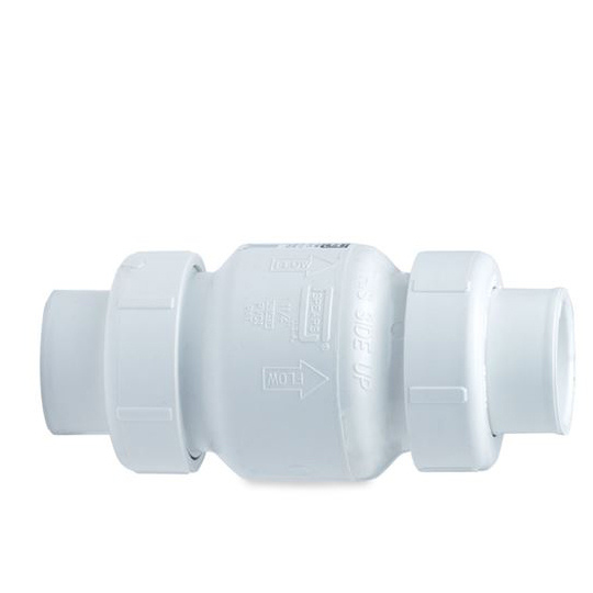 True Union Swing Check Valve - White - 3" Slip - 1720-30