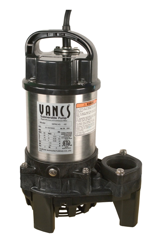 Tsurumi Vancs Pond Pump 8PN 6000 GPH 1hp Stainless Steel Waterfall Pump