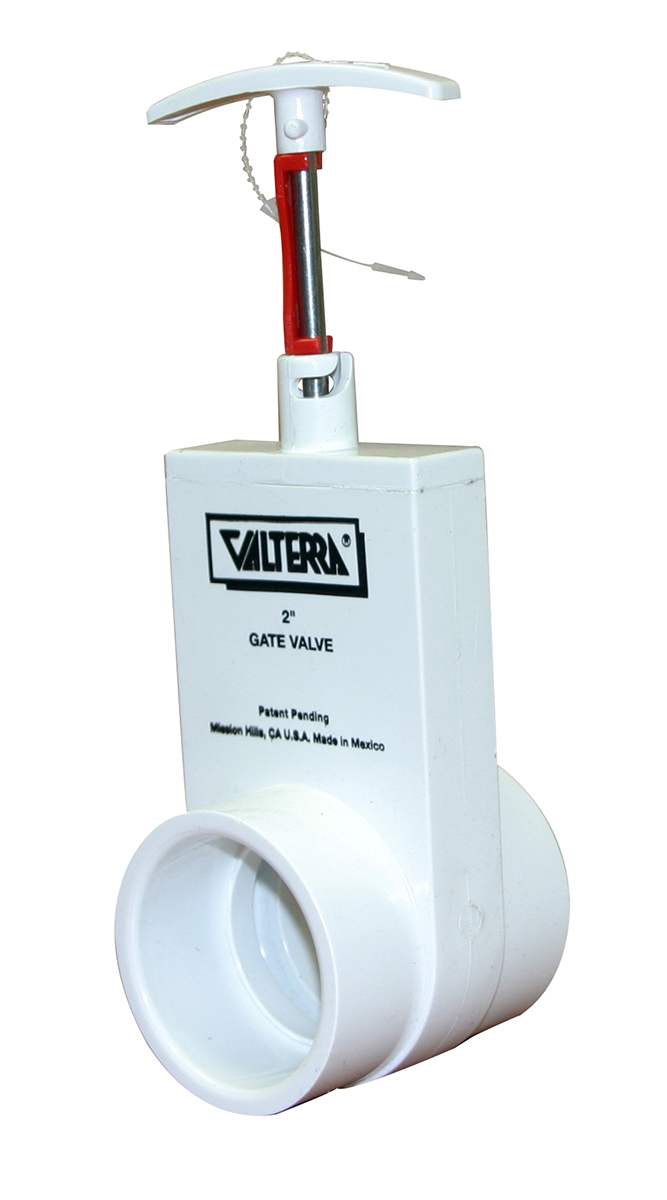 Valterra - Knife (Gate) Valve - White - PVC - UniBody - 2"